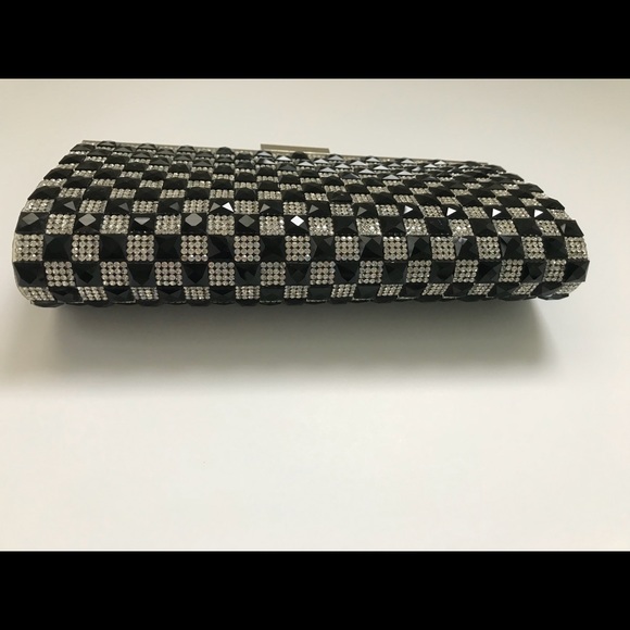 Bags | Evening Bag A Black Clutch With Rhinestones | Poshmark